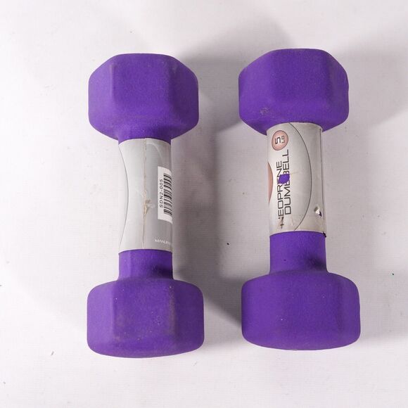 Other | Cap Strength Hex Neoprene Coated 5lb Dumbbell Workout Weights ...